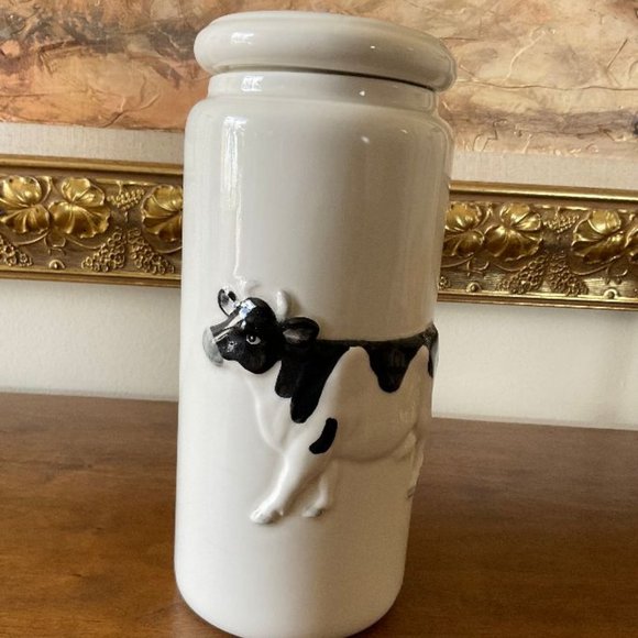 Otagiri | Kitchen | Otagiri Hand Painted Cow Canister | Poshmark